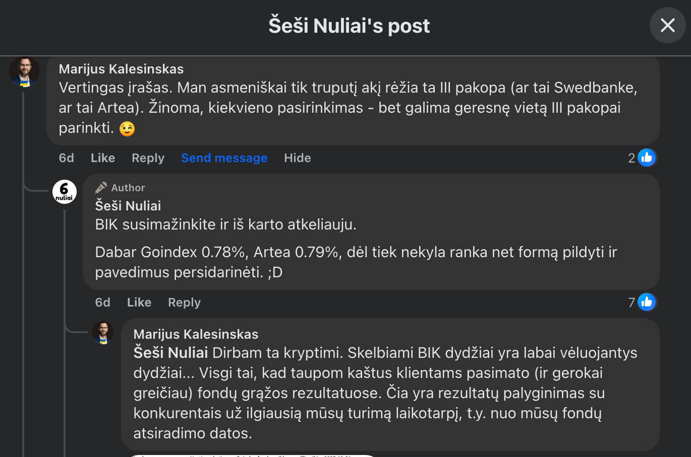 Pensijos 3 pakopa - Goindex apžvalga - Šeši nuliai